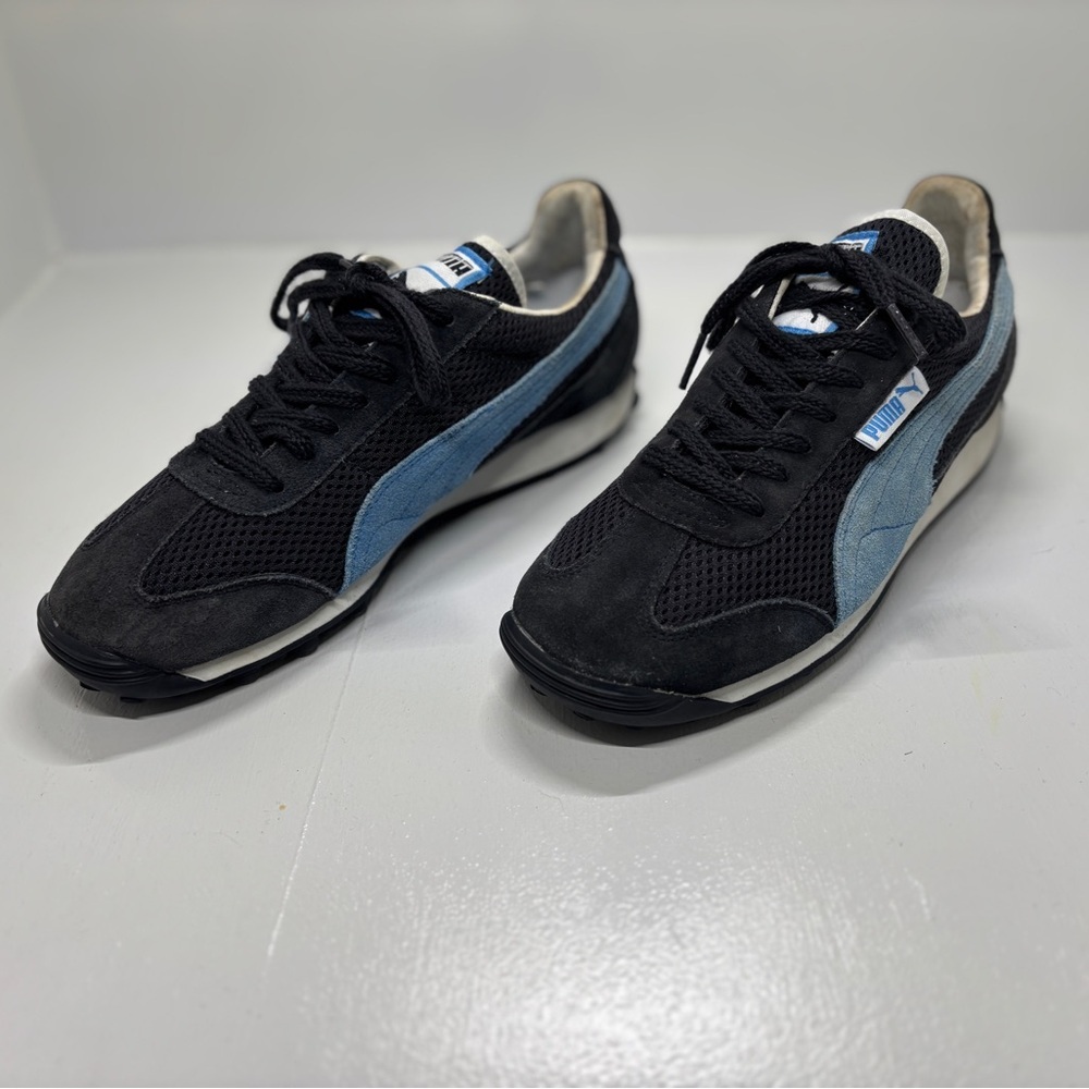 Puma | Shoes | Puma Easy Rider Vintage Sneakers In Black And Blue Mens ...